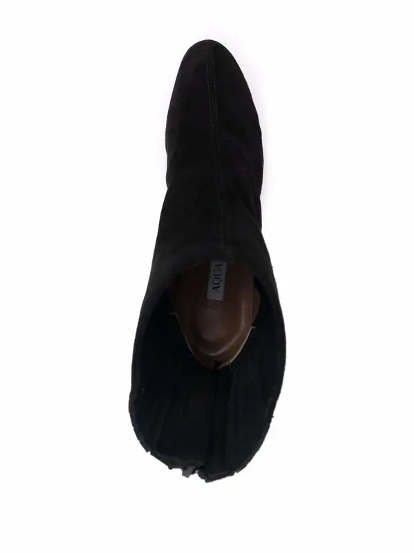 AQUAZZURA Sue High-heel Boots - Black