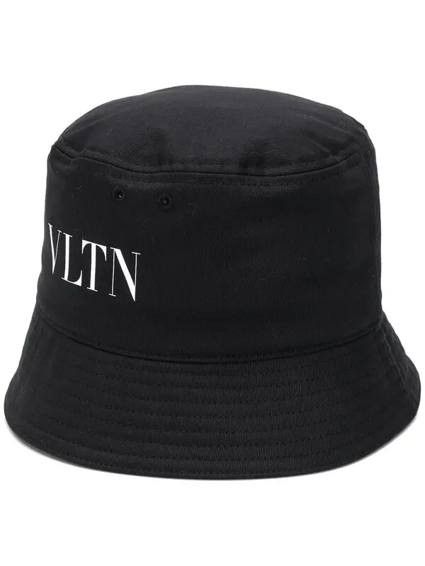 Valentino Garavani Logo-print Bucket Hat - Black