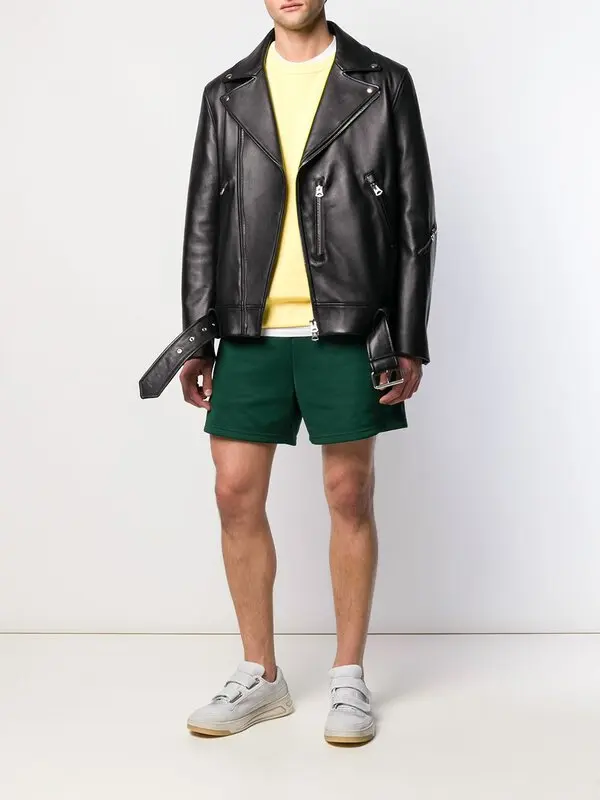 Acne Studios Nate Clean Biker Jacket - Black | Editorialist