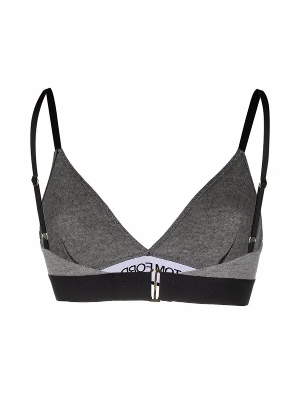 TOM FORD Logo-underband Cashmere Triangle Bra
