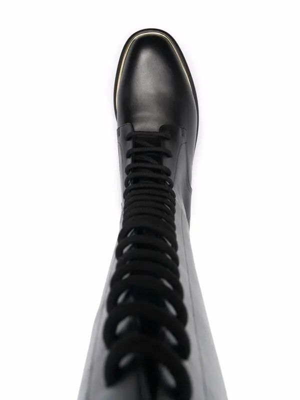 Bally Lace-up Knee-high Boots