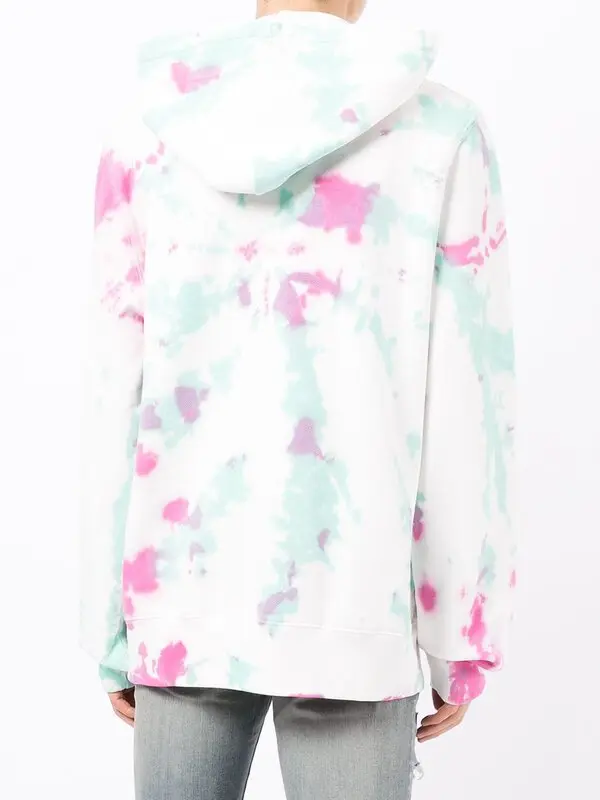 Amiri Logo-print Tie-dye Hoodie