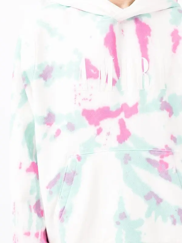 Amiri Logo-print Tie-dye Hoodie