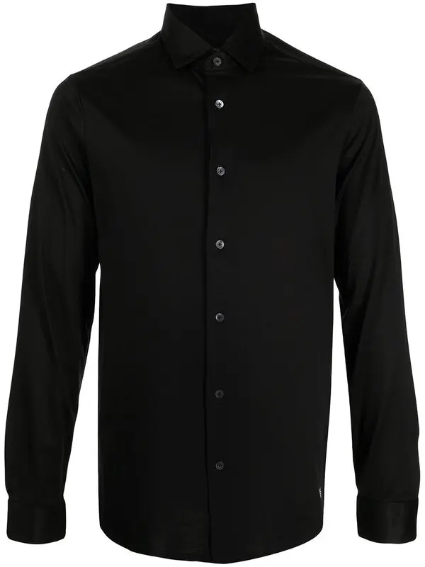 Emporio Armani Lyocell-blend Button-up Shirt