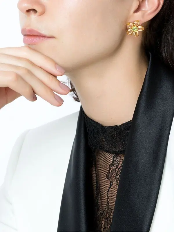 Dolce & Gabbana 18kt Yellow Gemstone Earrings