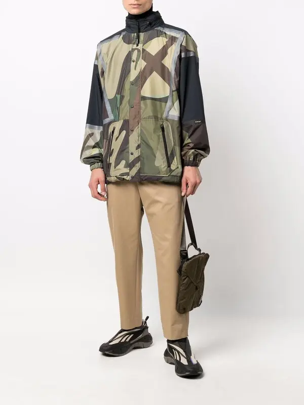 Sacai X Kaws Camouflage-print Windbreaker