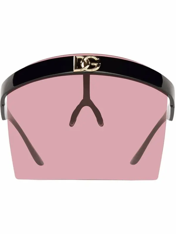 Dolce & Gabbana Black and Pink Visor Sunglasses Dolce&Gabbana DG4471 M (52 - 18) with Pink lenses and Pink  main image 4