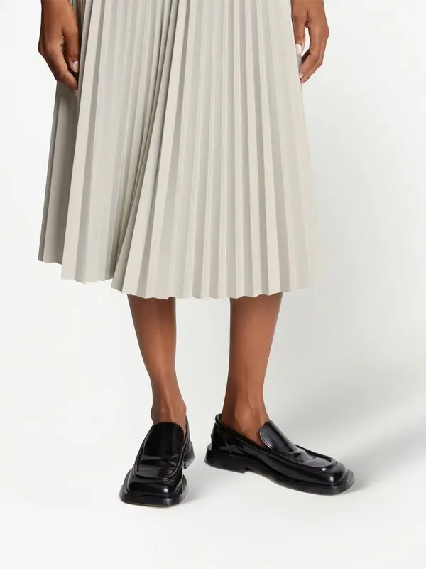 Proenza Schouler White Label Faux-leather Pleated Skirt