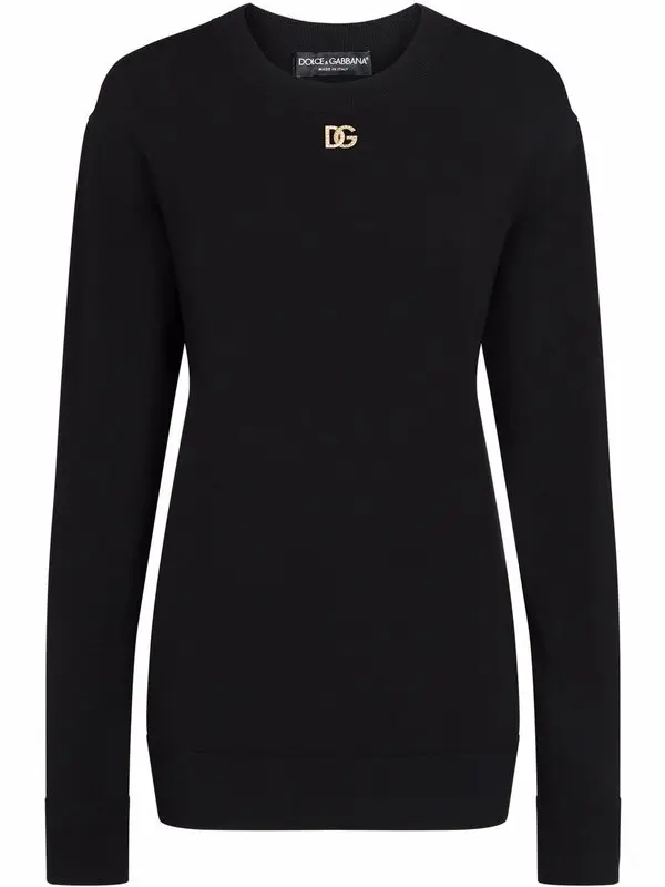 Dolce & Gabbana Logo-appliqué Long-sleeve Sweatshirt