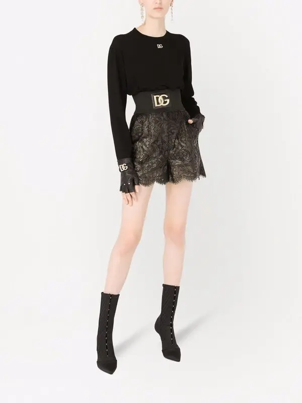 Dolce & Gabbana Logo-appliqué Long-sleeve Sweatshirt