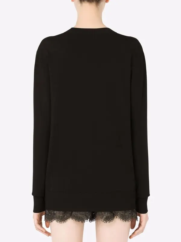Dolce & Gabbana Logo-appliqué Long-sleeve Sweatshirt