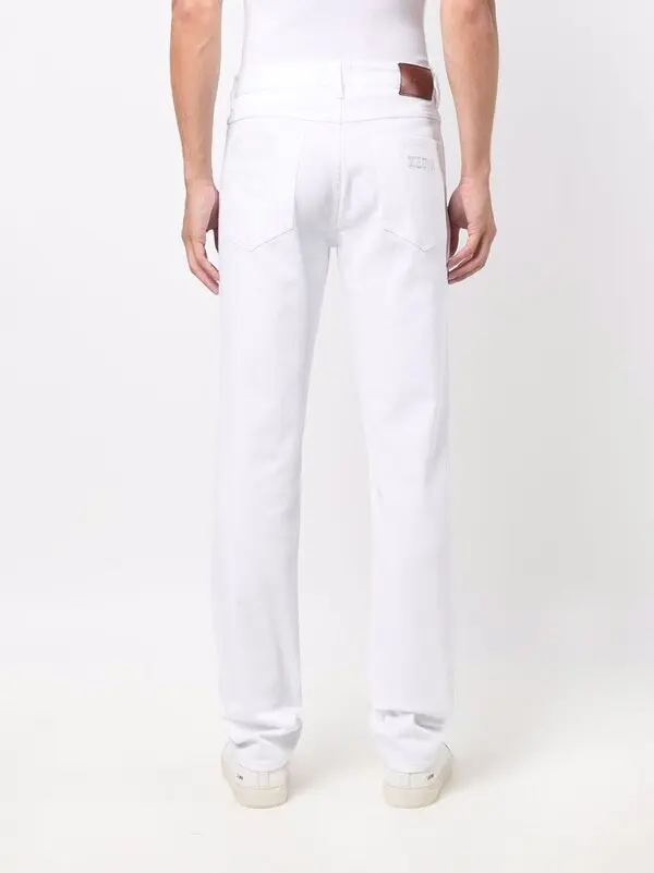 Zegna Logo-patch Detail Jeans