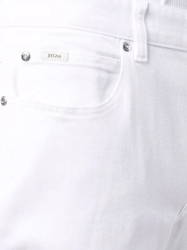 Zegna Logo-patch Detail Jeans
