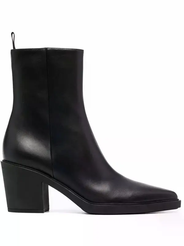 GIANVITO ROSSI Dylan Leather Ankle Boots