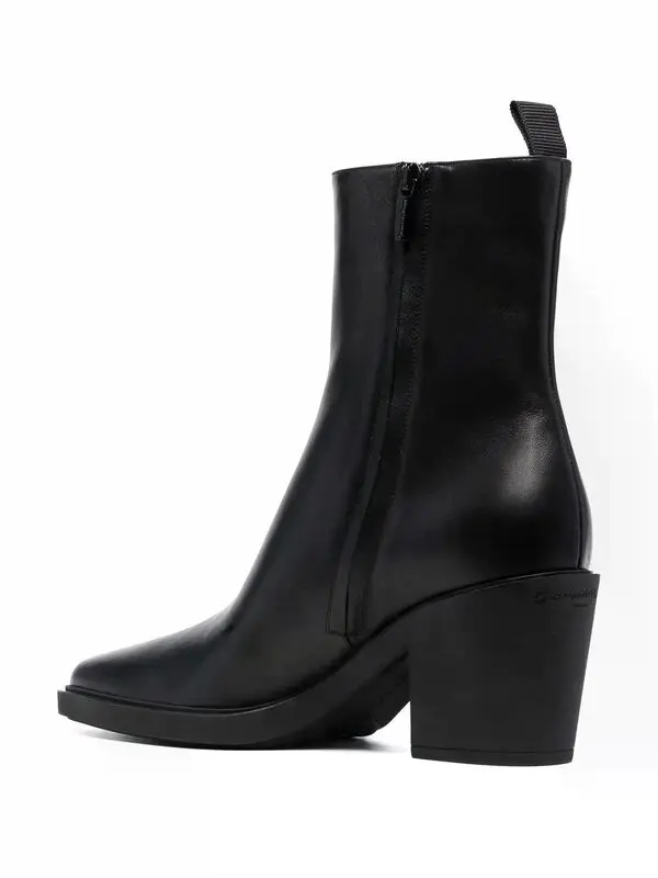 GIANVITO ROSSI Dylan Leather Ankle Boots