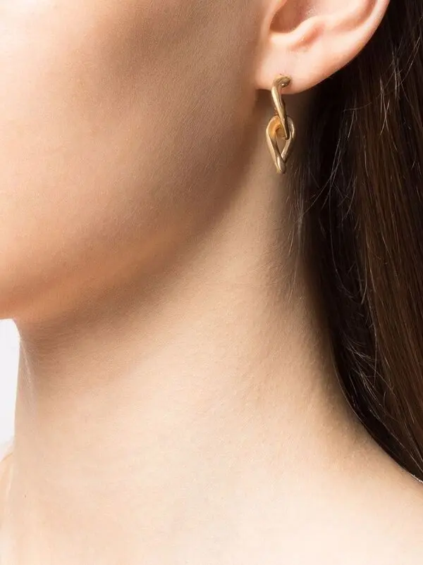 MAISON MARGIELA Maillons Chain-link Earrings - Gold