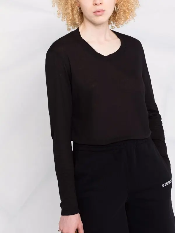 JAMES PERSE Long-sleeved Cotton Jersey T-shirt