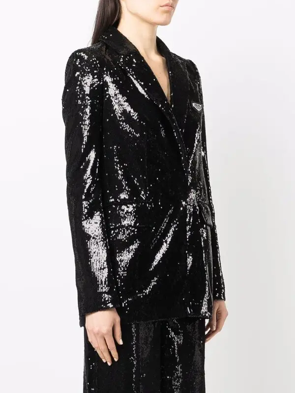 Philipp Plein Sequin-embellished Blazer - Black