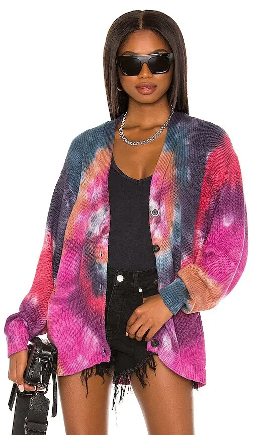 Nsf Rogers Cardigan In Navy