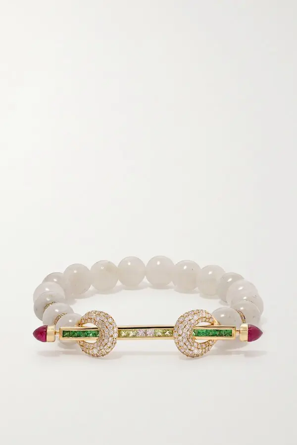 ANANYA 18-karat Multi-stone Bracelet - Ivory