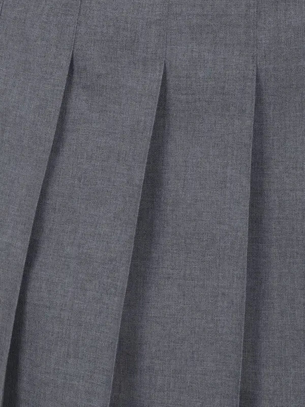 Thom Browne Rwb Pleated Mini Skirt - Grey