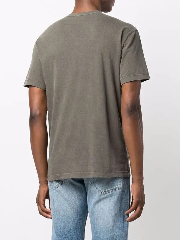 JAMES PERSE Round Neck Cotton T-shirt - Green