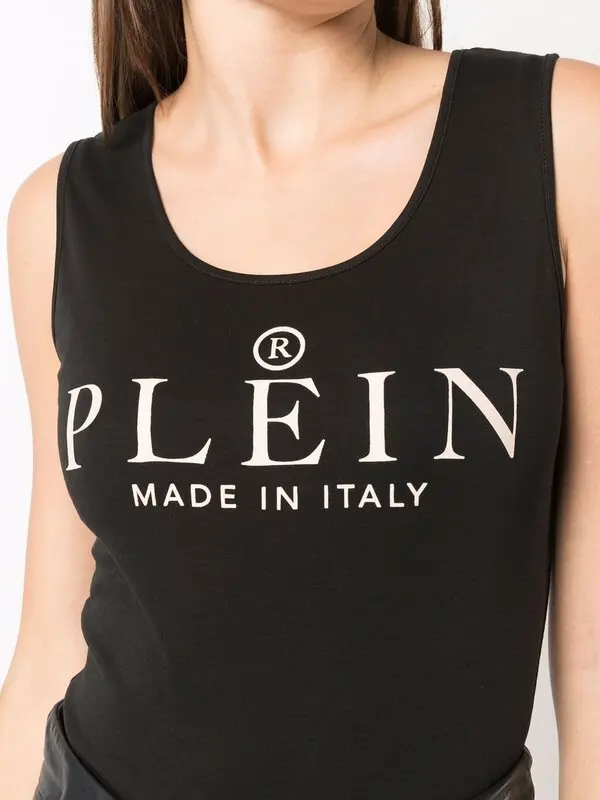 Philipp Plein Logo-print Tank Top - Black