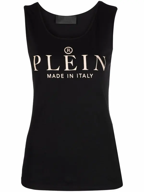Philipp Plein Logo-print Tank Top - Black