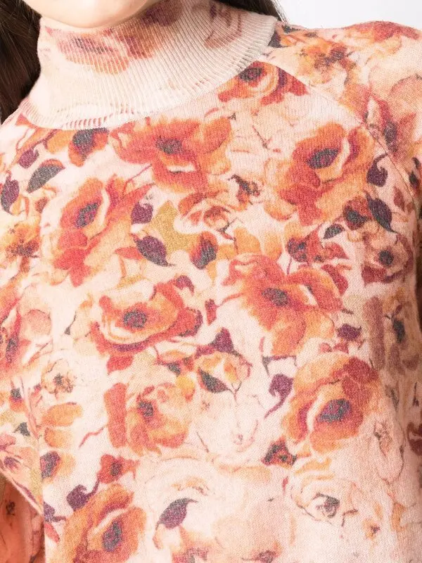 Alberta Ferretti Floral-print Jumper