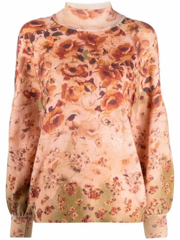 Alberta Ferretti Floral-print Jumper
