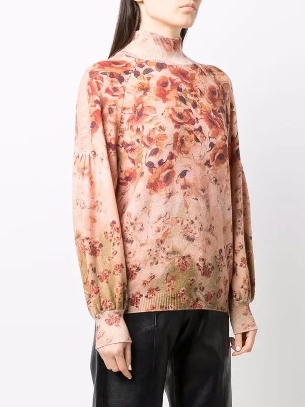 Alberta Ferretti Floral-print Jumper