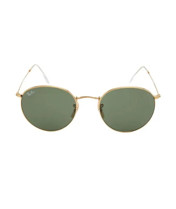 Ray-ban Round Metal Sunglasses - Gold/green