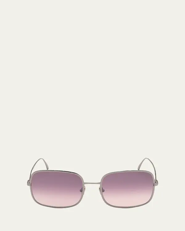 TOM FORD Keira Square Mirrored Sunglasses - Ruth Brgndy