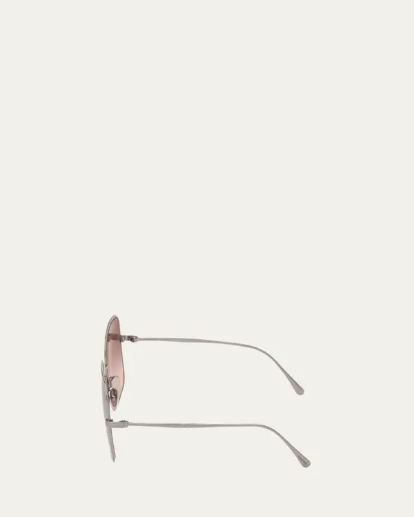TOM FORD Keira Square Mirrored Sunglasses