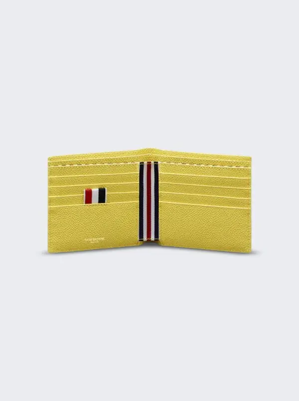 Thom Browne Pebble Grain Bifold Wallet Pastel - Yellow