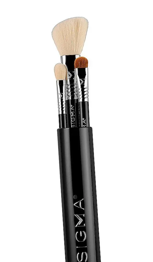 SIGMA BEAUTY Essential Trio Brush Set - Black