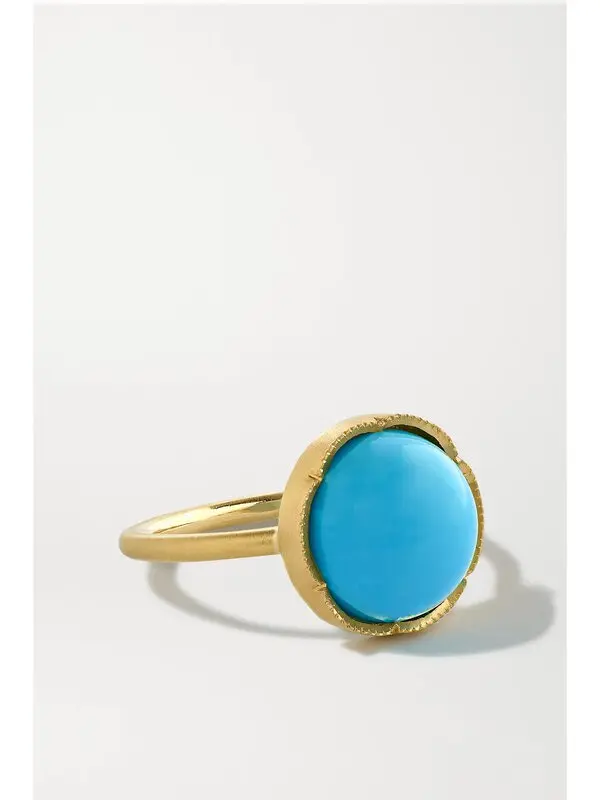 Irene Neuwirth Classic Turquoise Ring - Gold
