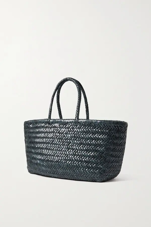 Dragon Diffusion Bamboo Triple Jump Big Woven Leather Tote