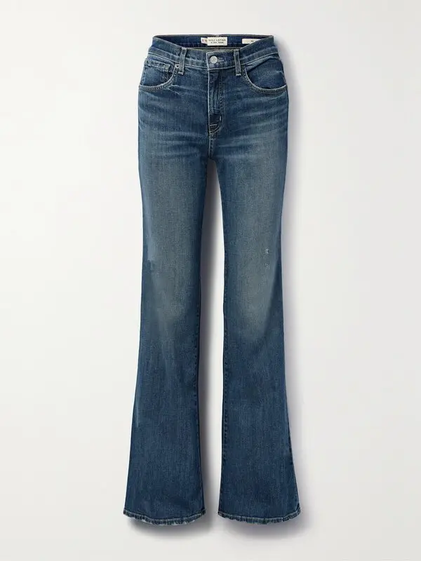 NILI LOTAN Celia High-rise Straight-leg Jeans - Blue