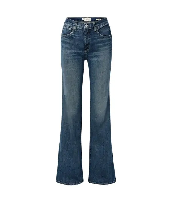 NILI LOTAN Celia High-rise Straight-leg Jeans - Blue