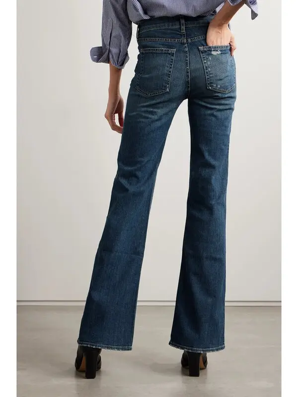 NILI LOTAN Celia High-rise Straight-leg Jeans - Blue
