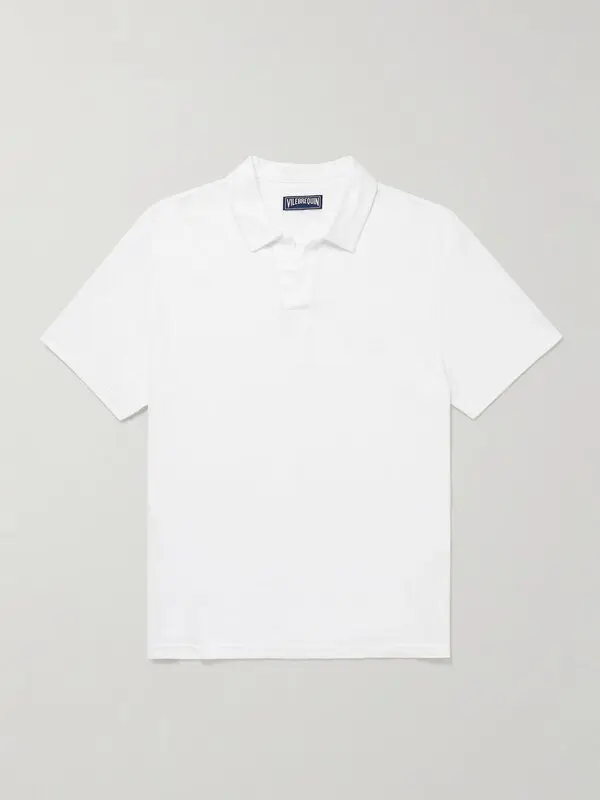 Vilebrequin Linen Polo Shirt - White