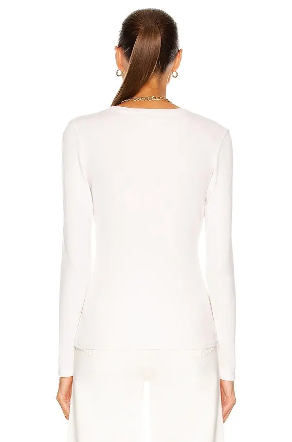 NILI LOTAN Jordan Henley Tee - White