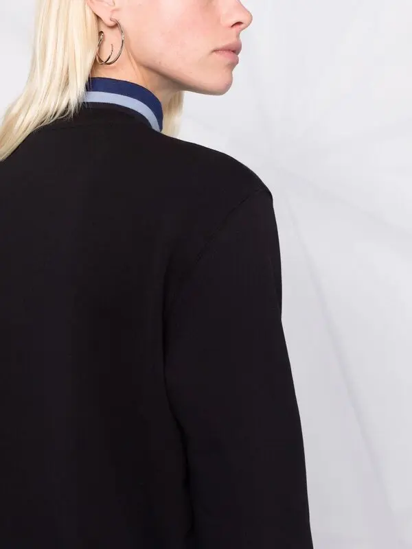 MSGM Logo-print Cotton Sweatshirt - Black