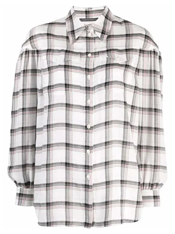 Alberta Ferretti Plaid-check Print Shirt