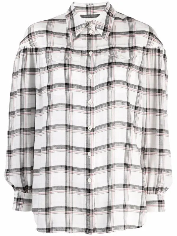 Alberta Ferretti Plaid-check Print Shirt