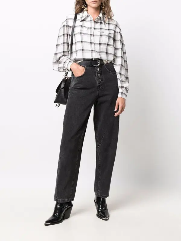 Alberta Ferretti Plaid-check Print Shirt