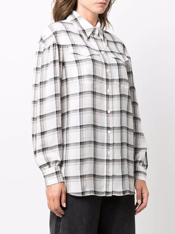 Alberta Ferretti Plaid-check Print Shirt