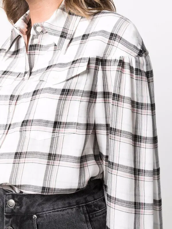 Alberta Ferretti Plaid-check Print Shirt