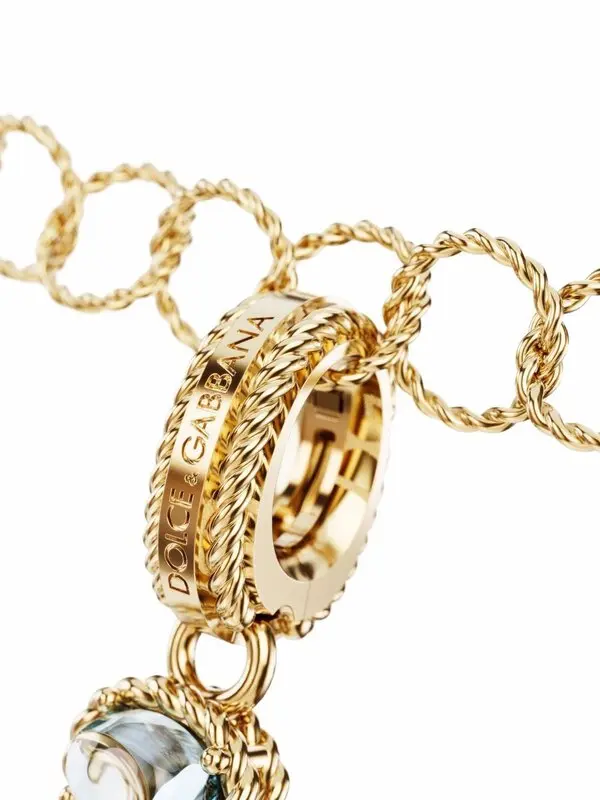 Dolce & Gabbana 18k Yellow Gemstone Pendant - Gold